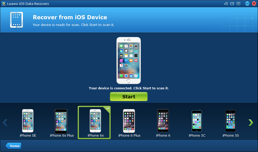 iOS-Data-Recovery-recover-from-iOS-device-choose-device-04 | Leawo ...